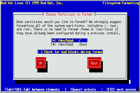 Partitioning Your Disk for Red Hat Linux