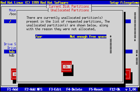 Partitioning Your Disk for Red Hat Linux