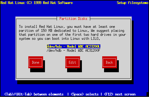 Partitioning Your Disk for Red Hat Linux